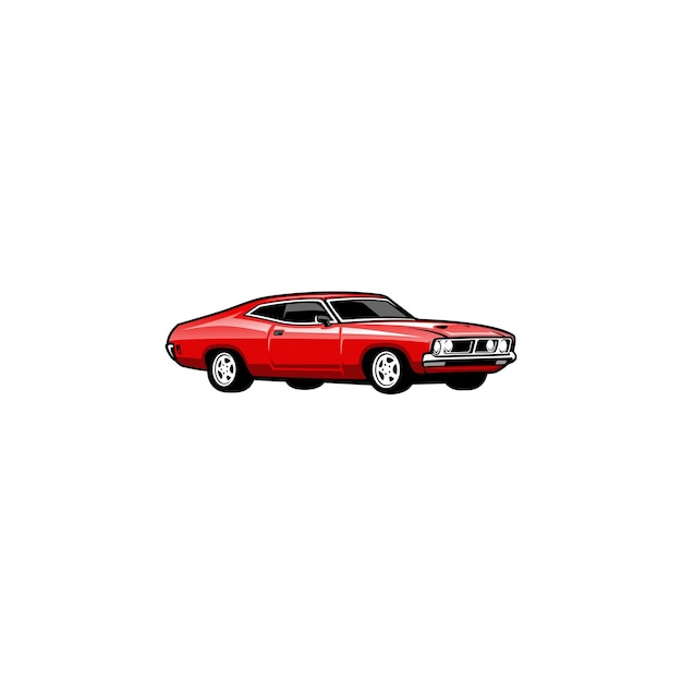 Iconic Red Muscle Car Captures the Thrill of the Open Road | Jiffy Designs