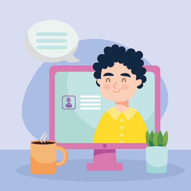 Friendly Professional Smiling at Computer Screen | Jiffy Designs