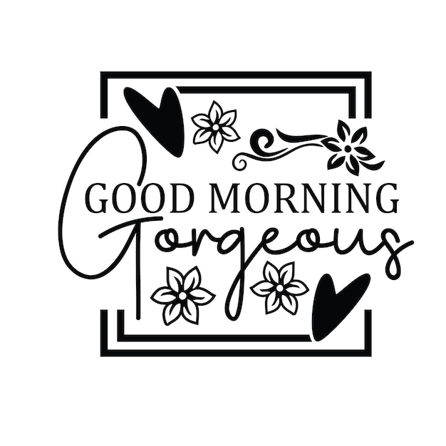Charming Floral Good Morning Greeting in Elegant Typography | Jiffy Designs