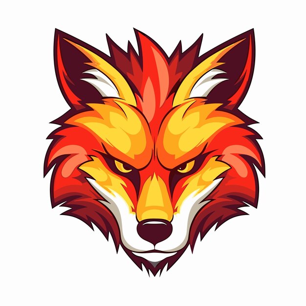 Fierce and Fiery Fox: A Vibrant Emblem of Strength and Spirit | Jiffy ...