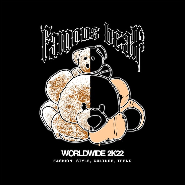 Iconic Teddy Bear Artwork Celebrating Worldwide Fashion and Culture ...