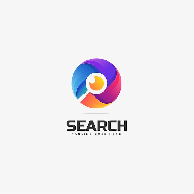 Vibrant Circular Search Logo Design | Jiffy Designs