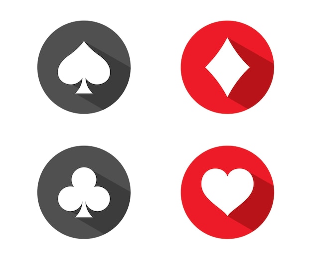 Vibrant Playing Card Suit Icons for Graphic Design | Jiffy Designs