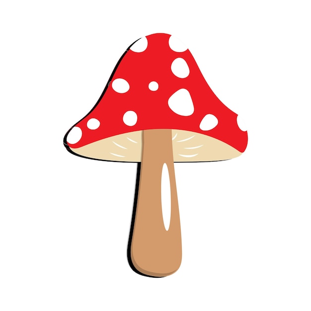 Whimsical Polka Dot Mushroom Illustration | Jiffy Designs