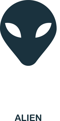 Alien Icon. Flat Style Icon Design. Ui. Illustration Of Alien Icon ...