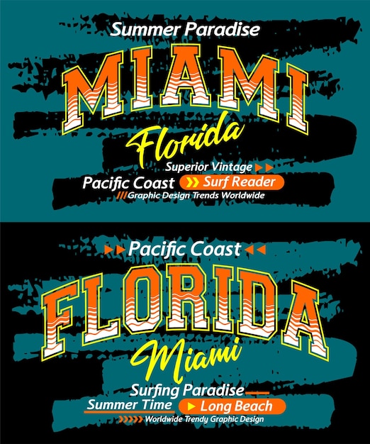 Vibrant Vintage Miami and Florida Coastal Designs for Summer Paradise ...