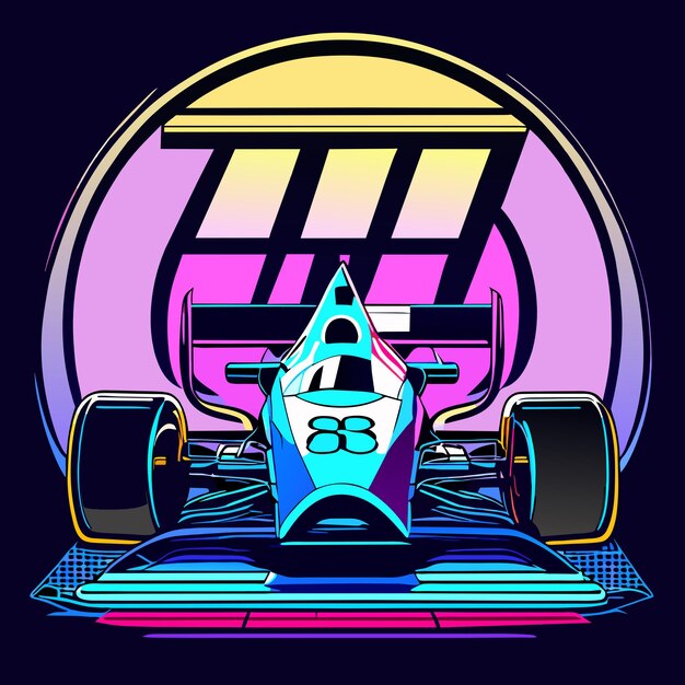 Retro Racing Machine: Iconic Formula One Speedster | Jiffy Designs