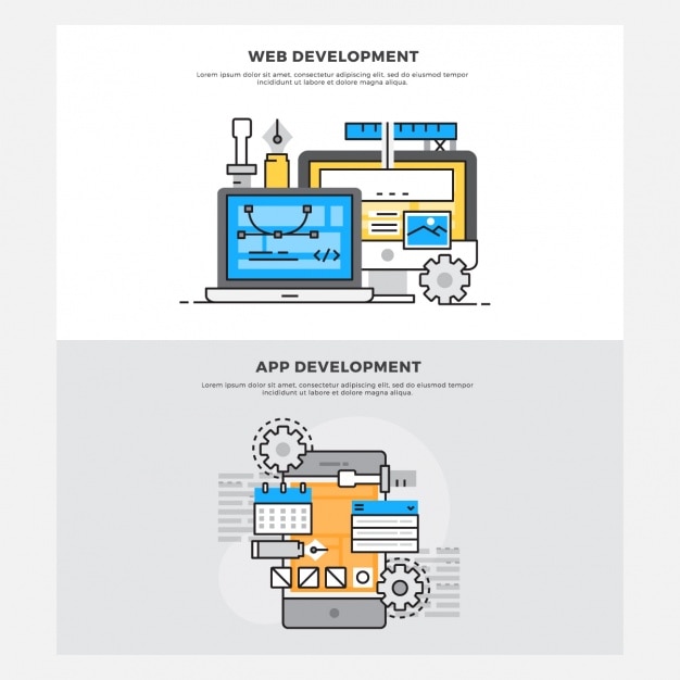 Vibrant Illustrations of Web and App Development Workflows | Jiffy Designs