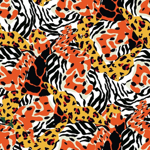 Vibrant Animal Print Collage: A Captivating Fusion of Patterns | Jiffy ...