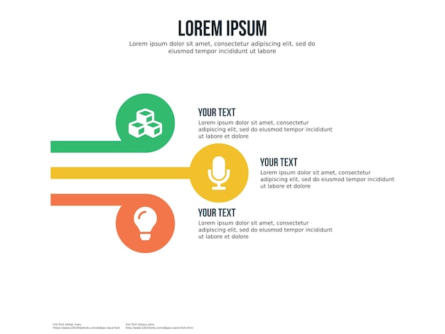 Minimalist Infographic with Vibrant Icons and Placeholder Text | Jiffy ...