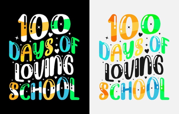 Colorful Countdown to 100 Days of Lively School Life | Jiffy Designs