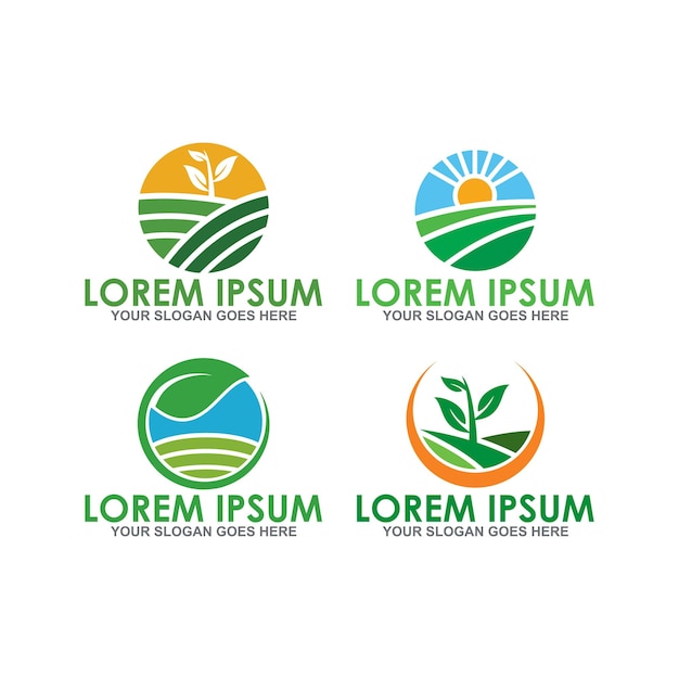 Vibrant Nature-Inspired Logo Collection with Landscape Elements | Jiffy ...