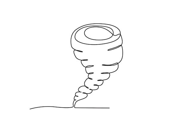 Captivating Twister: Minimalist Tornado Illustration | Jiffy Designs