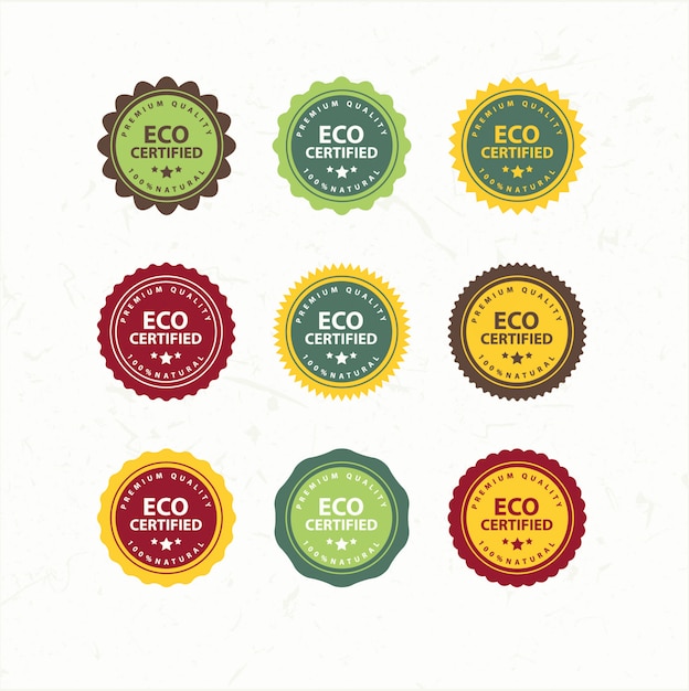 Vibrant Eco-Friendly Certification Seals and Badges | Jiffy Designs