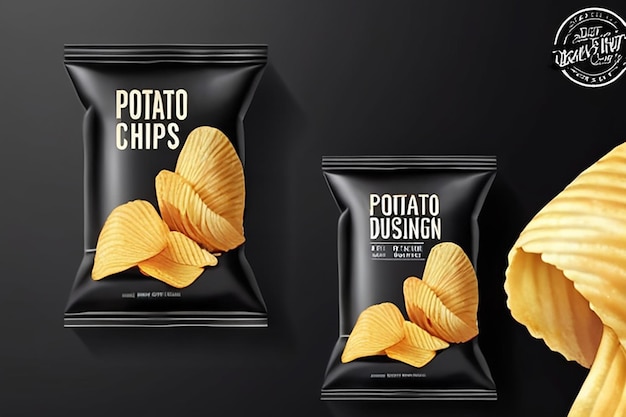 Crisp and Curly Potato Chips in Retro-Inspired Packaging | Jiffy Designs