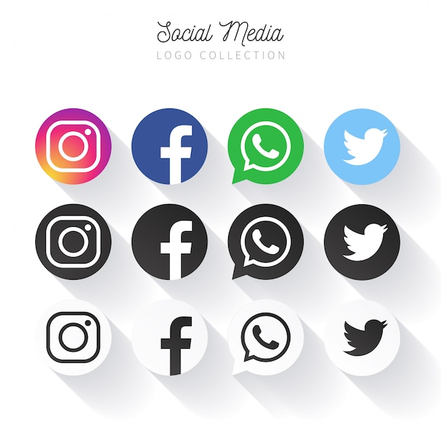Vibrant Social Media Platform Icons with Minimalist Design | Jiffy Designs