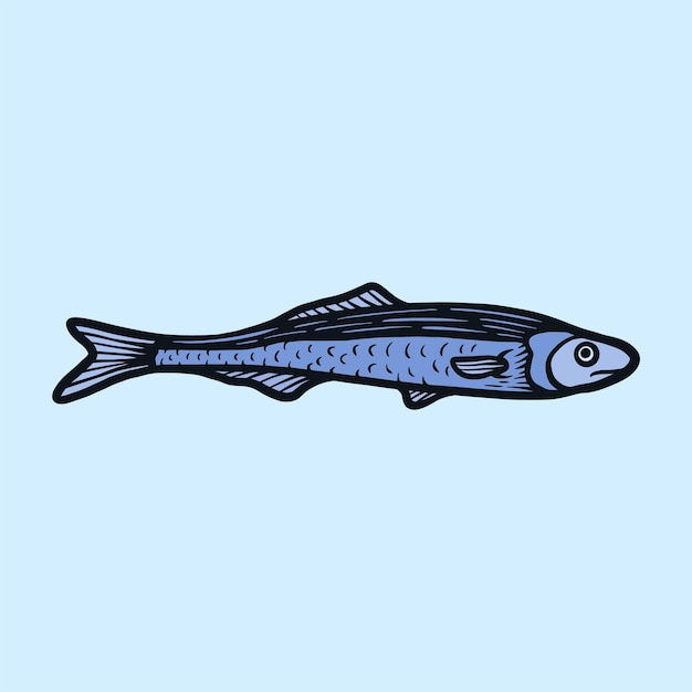 Vibrant Aquatic Illustration of a Stylized Fish | Jiffy Designs
