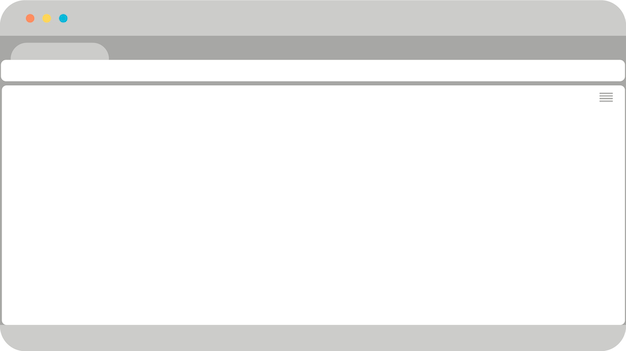 Minimalist Web Browser Window with Colorful Buttons | Jiffy Designs
