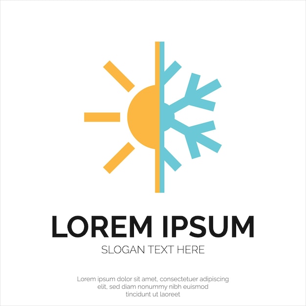 Iconic Sun and Snowflake Symbol for Versatile Designs | Jiffy Designs