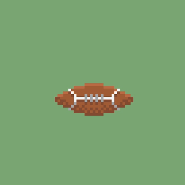 Retro Pixel Football Emblem on Green Background | Jiffy Designs