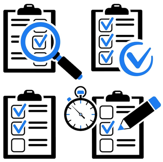 Comprehensive Collection of Customizable Checklist Icons | Jiffy Designs