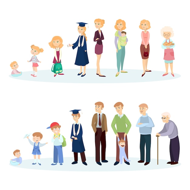 Diverse Collection of Vibrant Character Illustrations for Versatile ...