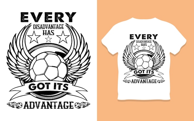 Winged Soccer Ball Emblem with Inspirational Slogan | Jiffy Designs