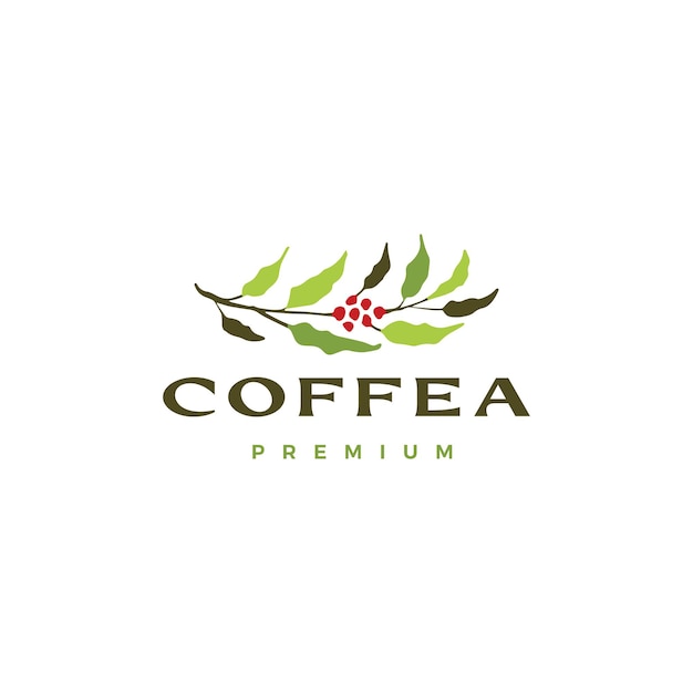 Elegant Coffee Leaf Logo with Premium Branding | Jiffy Designs