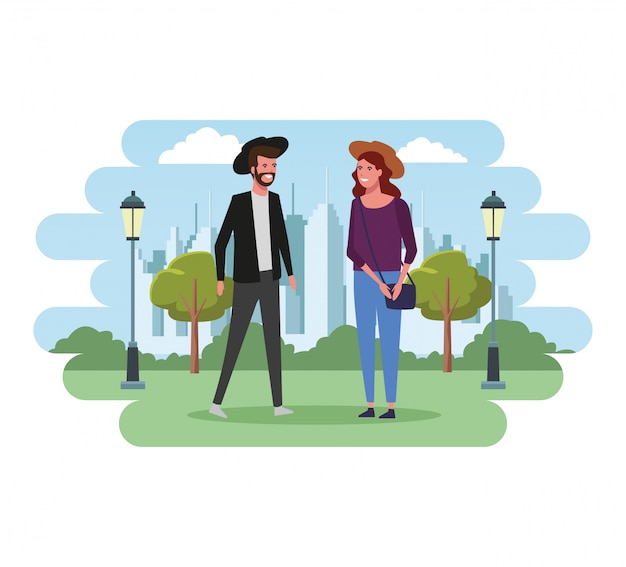 Friendly Encounter in the Urban Park | Jiffy Designs