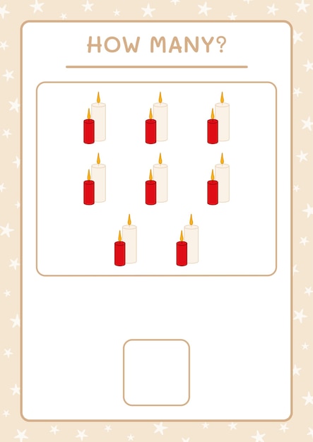 Festive Candles Counting Activity for Kids | Jiffy Designs