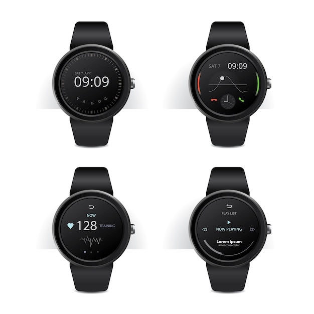 Sleek and Sophisticated Smartwatch Displays with Minimalist Design ...