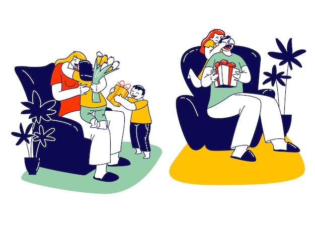 Vibrant Illustrated Collection Featuring Family Scenes | Jiffy Designs