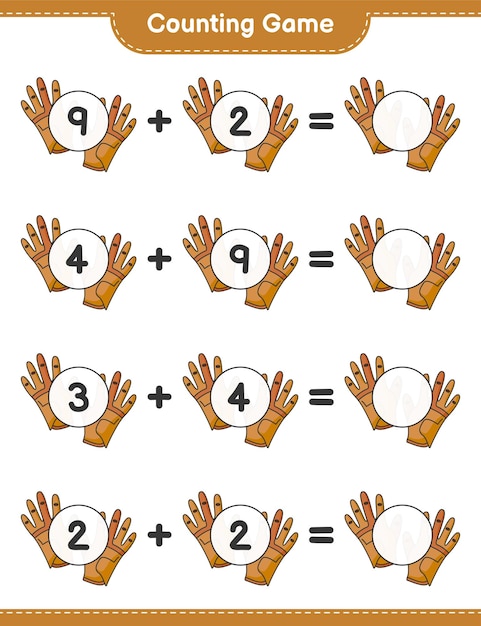 Engaging Counting Game with Colorful Hand Illustrations | Jiffy Designs