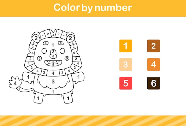 Vibrant Color by Number Monster Illustration | Jiffy Designs