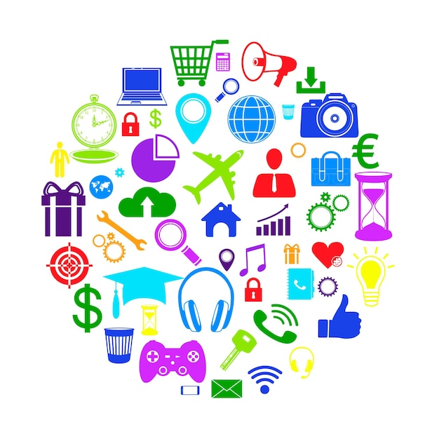 Vibrant Symbols of Modern Digital Life | Jiffy Designs
