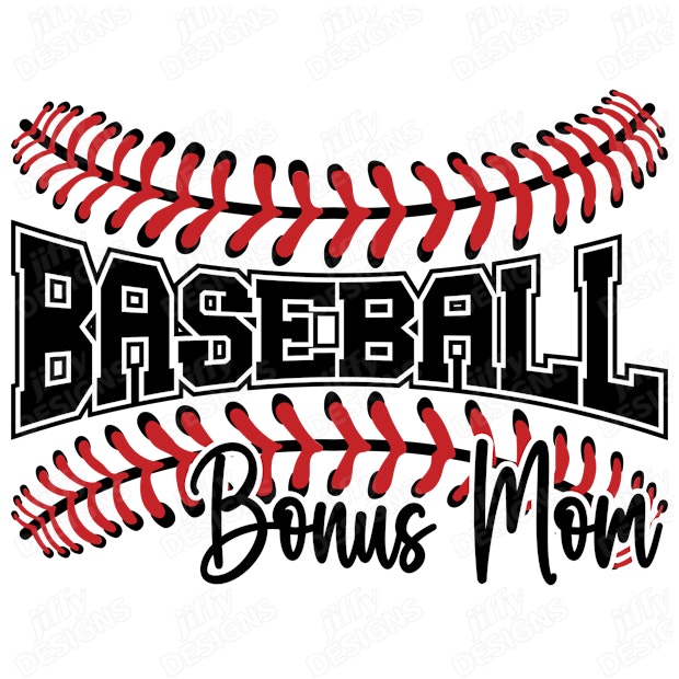 Baseball Bonus Mom Stitches | Jiffy Designs