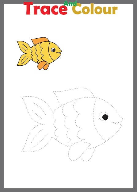 Vibrant Goldfish Tracing Activity for Young Artists | Jiffy Designs