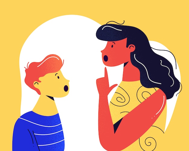 Vibrant Conversation: Expressive Figures Exchanging Ideas | Jiffy Designs