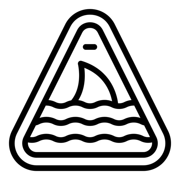 Minimalist Triangular Wave Symbol | Jiffy Designs
