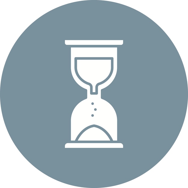 Timeless Hourglass - Minimalist Monochrome Icon | Jiffy Designs