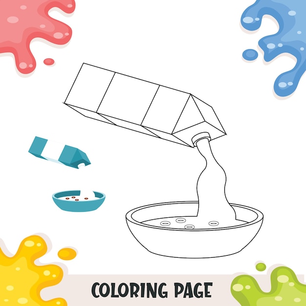 Vibrant Splash: A Playful Coloring Page Filled with Whimsy | Jiffy Designs