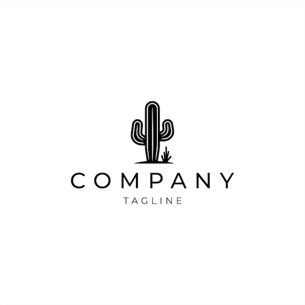 Minimalist Cactus Logo for Modern Brands | Jiffy Designs
