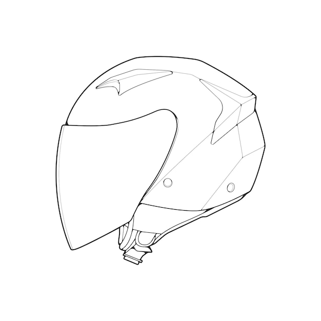 Sleek and Streamlined Motorcycle Helmet Design | Jiffy Designs