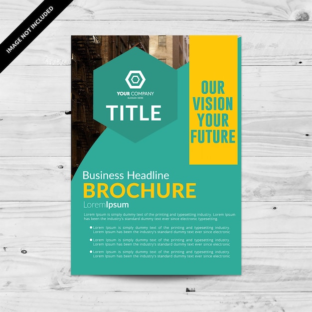 Vibrant Brochure Design with Inspiring Message and Geometric Shapes | Jiffy Designs