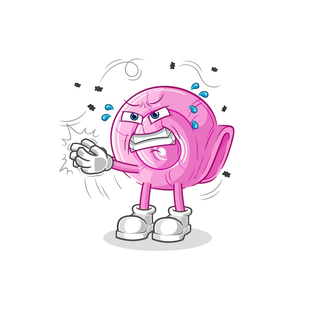 Playful Pink Mascot with Bubbles and Attitude | Jiffy Designs