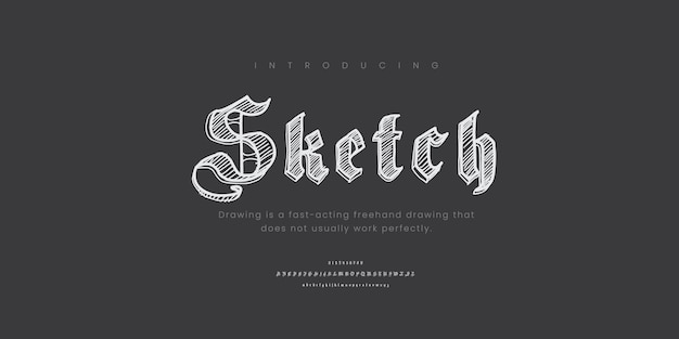 Sketch: A Unique Freehand Drawing with Intricate Lettering | Jiffy Designs