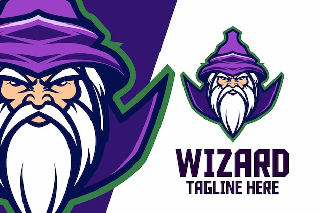 Captivating Wizard Mascot with Enchanting Details | Jiffy Designs