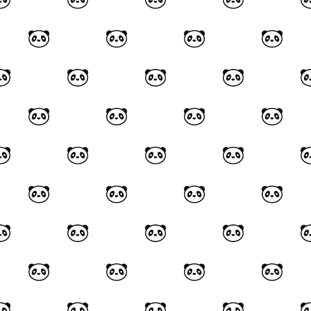 Delightful Panda Face Pattern: Playful and Whimsical Designs | Jiffy ...