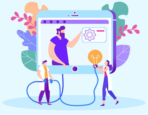 Vibrant Illustration of People Interacting with Digital Tools | Jiffy ...