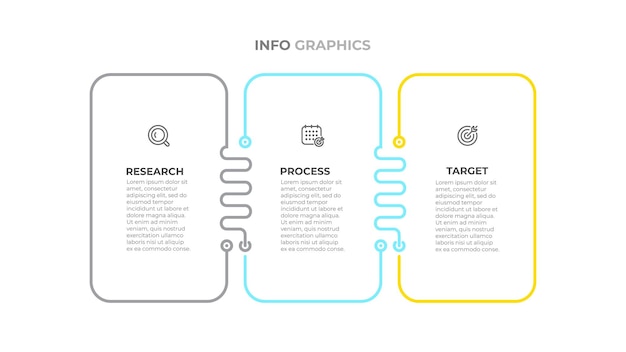 Informative Infographic with Research, Process, and Target Elements | Jiffy Designs